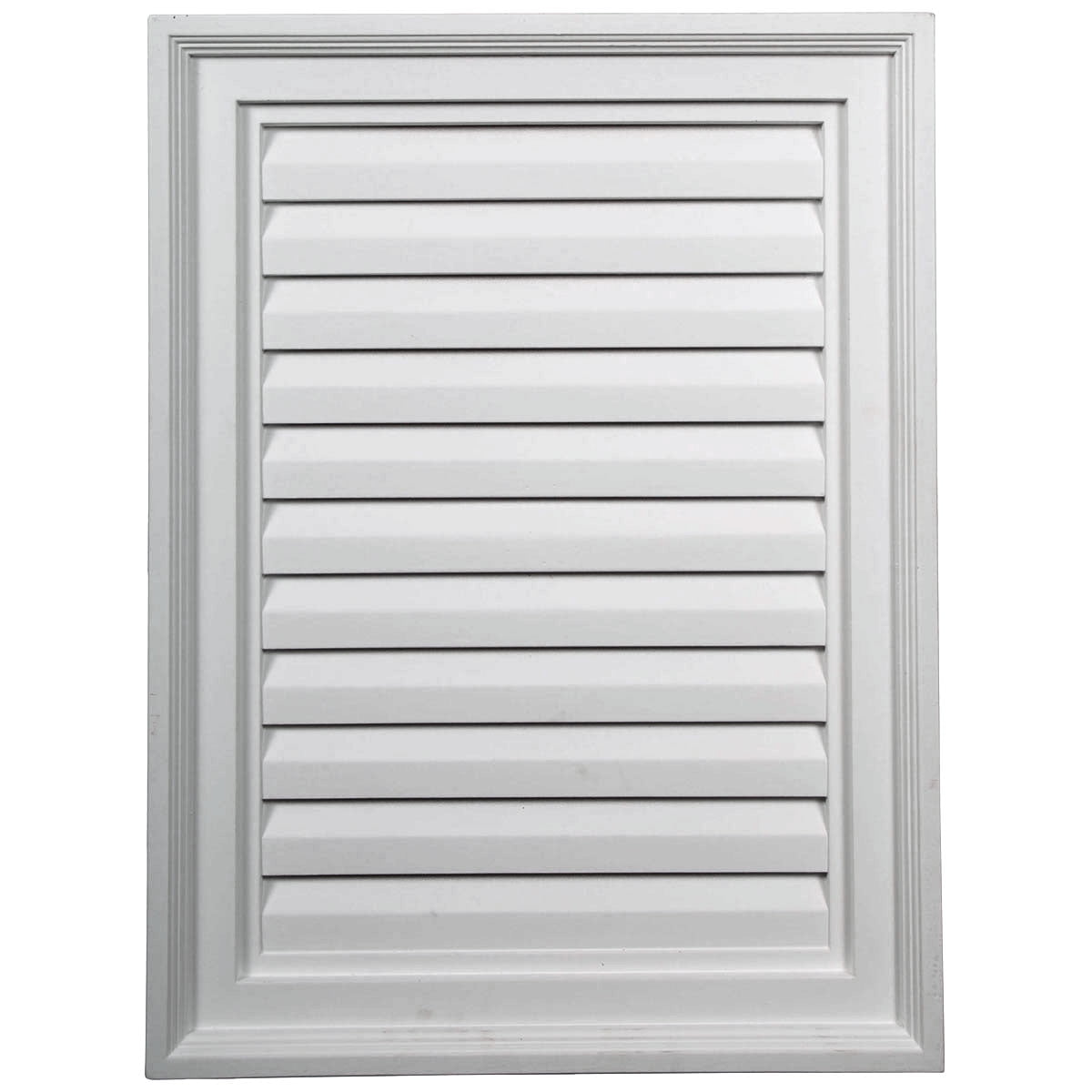 18"W x 18"H Rectangle Urethane Gable Vent Louver, Non-Functional ...
