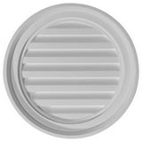 18"W x 18"H x 1 1/8"P, Round Gable Vent Louver, Non-Functional ...