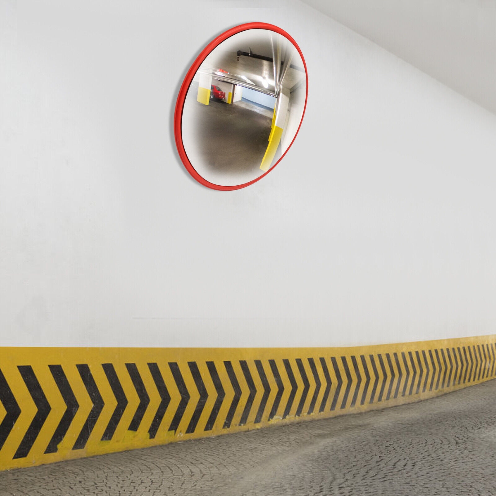 18" Wide Angle Security Curved Convex Road Mirror Traffic Corner Safety ...