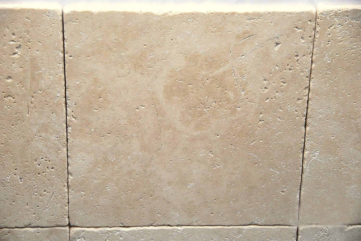 18 X 18 Ivory Travertine Tumbled Field Tile Sample - Walmart.com