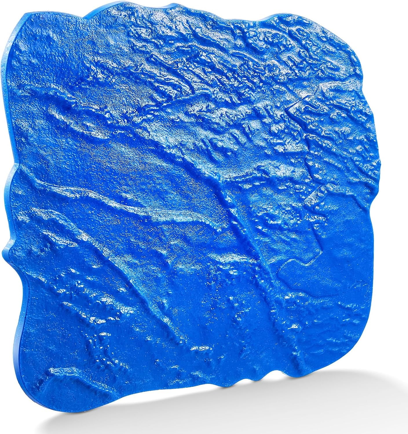 18" X 18" Polyurethane Concrete Stamp Mats Set with Concrete Texture ...