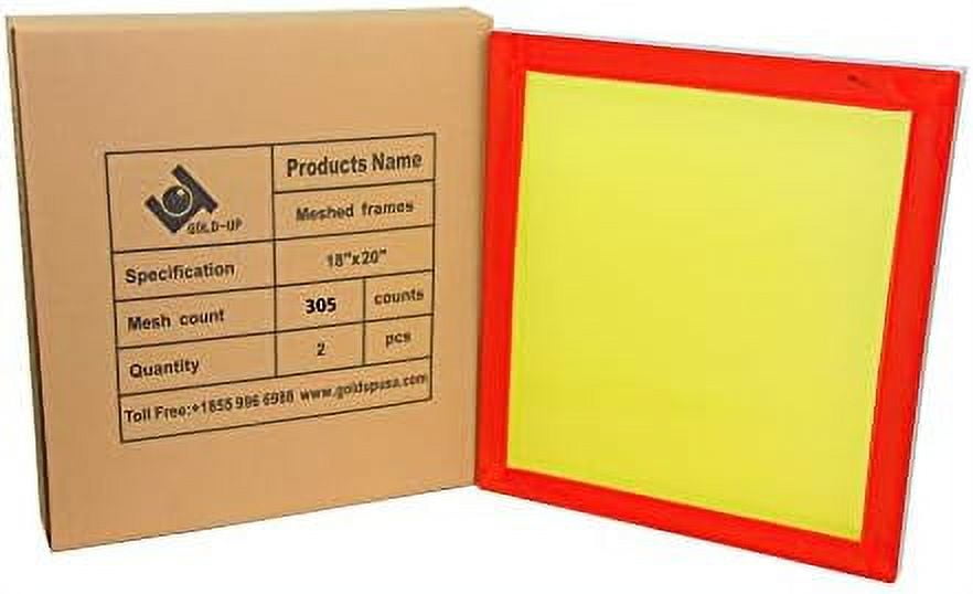 18 x 20 Inch Pre-Stretched Aluminum Silk Screen Printing Frames with ...