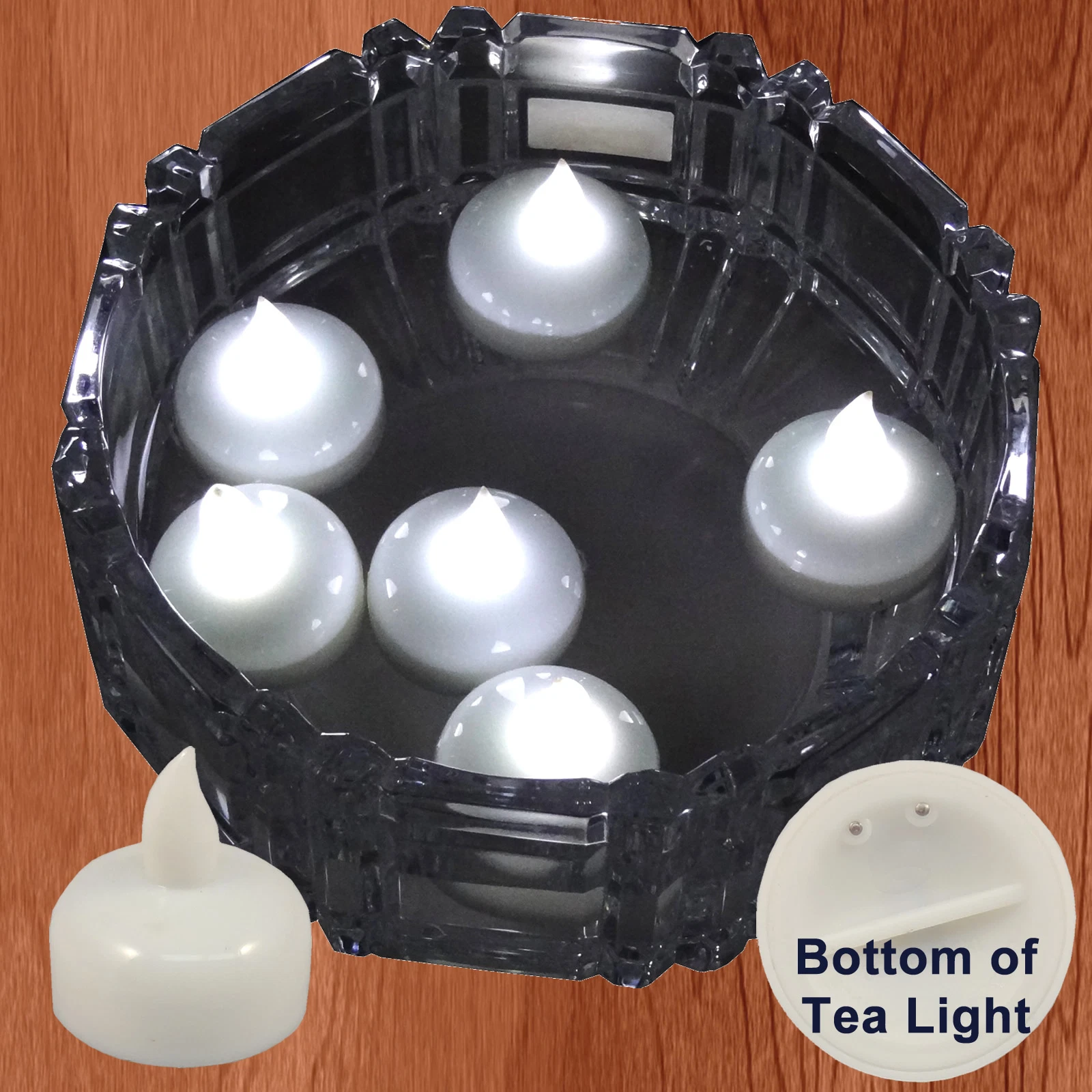 18 X Waterproof Led Floating White Tea Light Flameless Candle Wedding ...