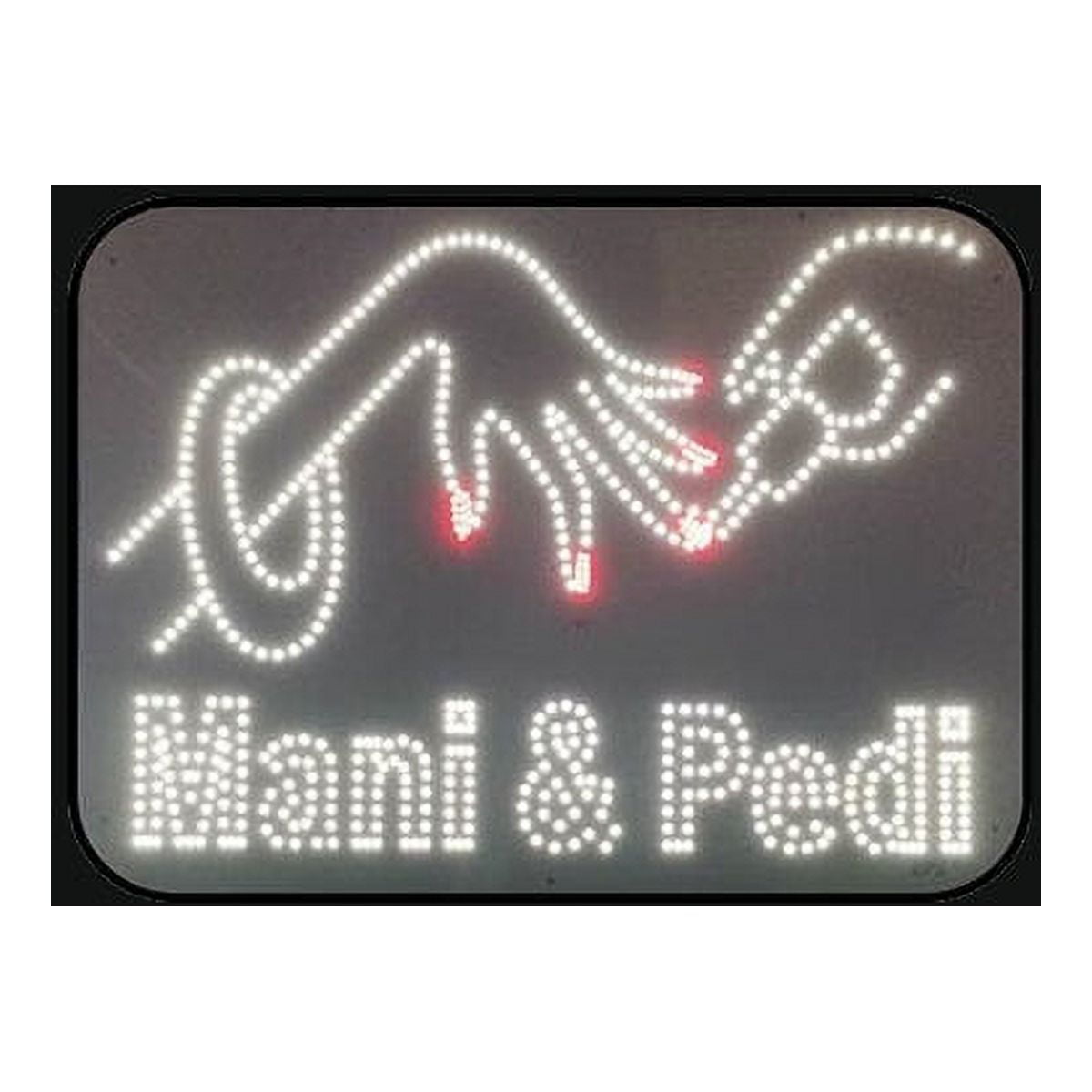 18"X24" Outdoor Led Business Open Sign Mani & Pedi SIGN with Picture ...