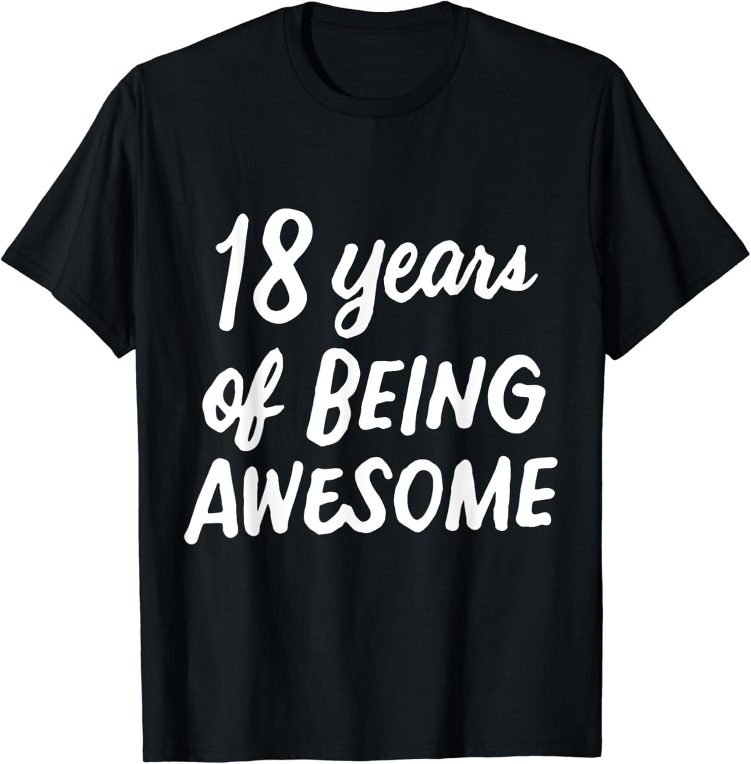 18 Years Of Being Awesome Idea 18 Years Old 18th Birthday T-Shirt ...