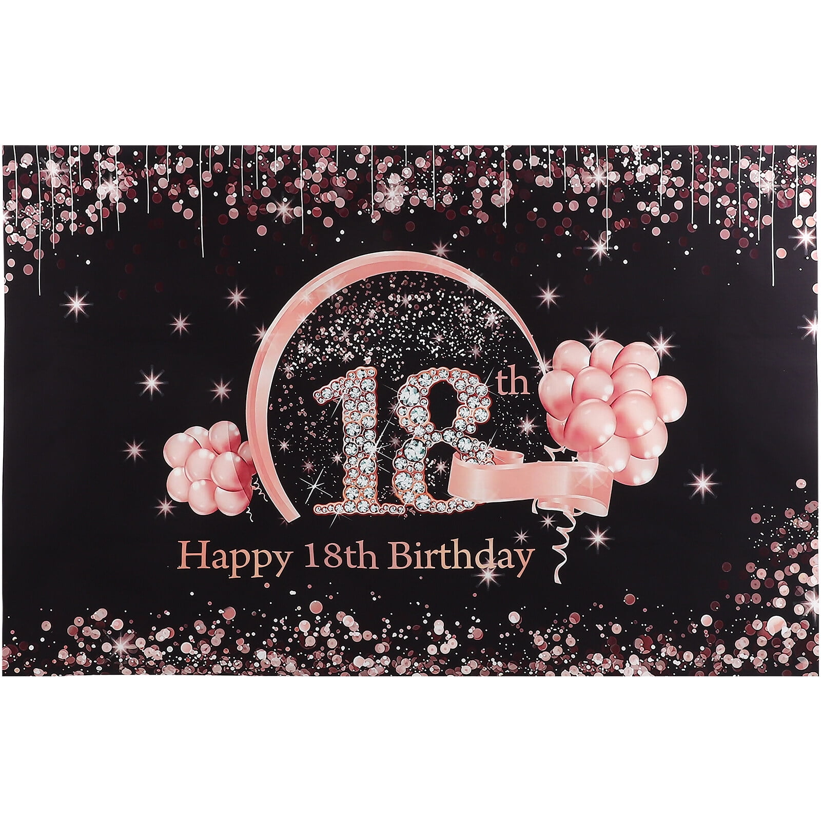 18 Years Old Background Cloth 18th Birthday Photography Backdrop Happy ...