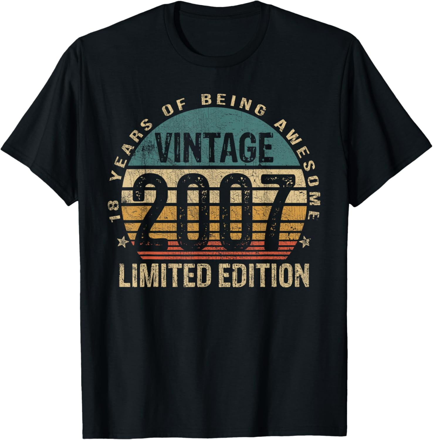 18 Years Old Vintage 2007 Limited Edition 18th Birthday T-Shirt ...