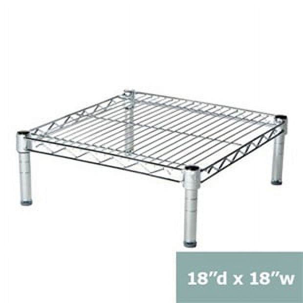 FocusFoodService FF1848C 18 in. W x 48 in. L Wire Shelf - Chrome ...