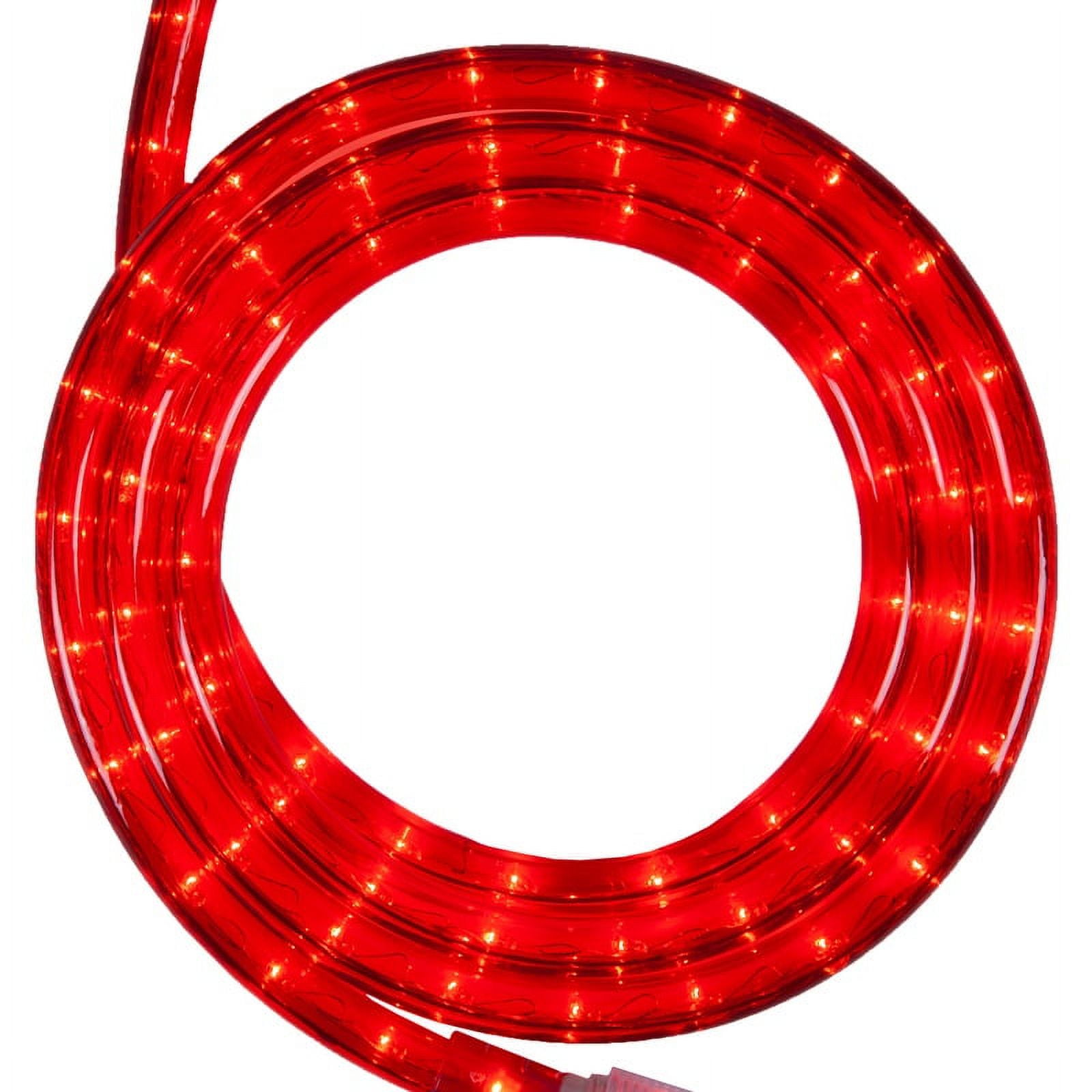 Wintergreen 18ft Rope Light Kit, Red, 216 Incandescent, Ready-to ...