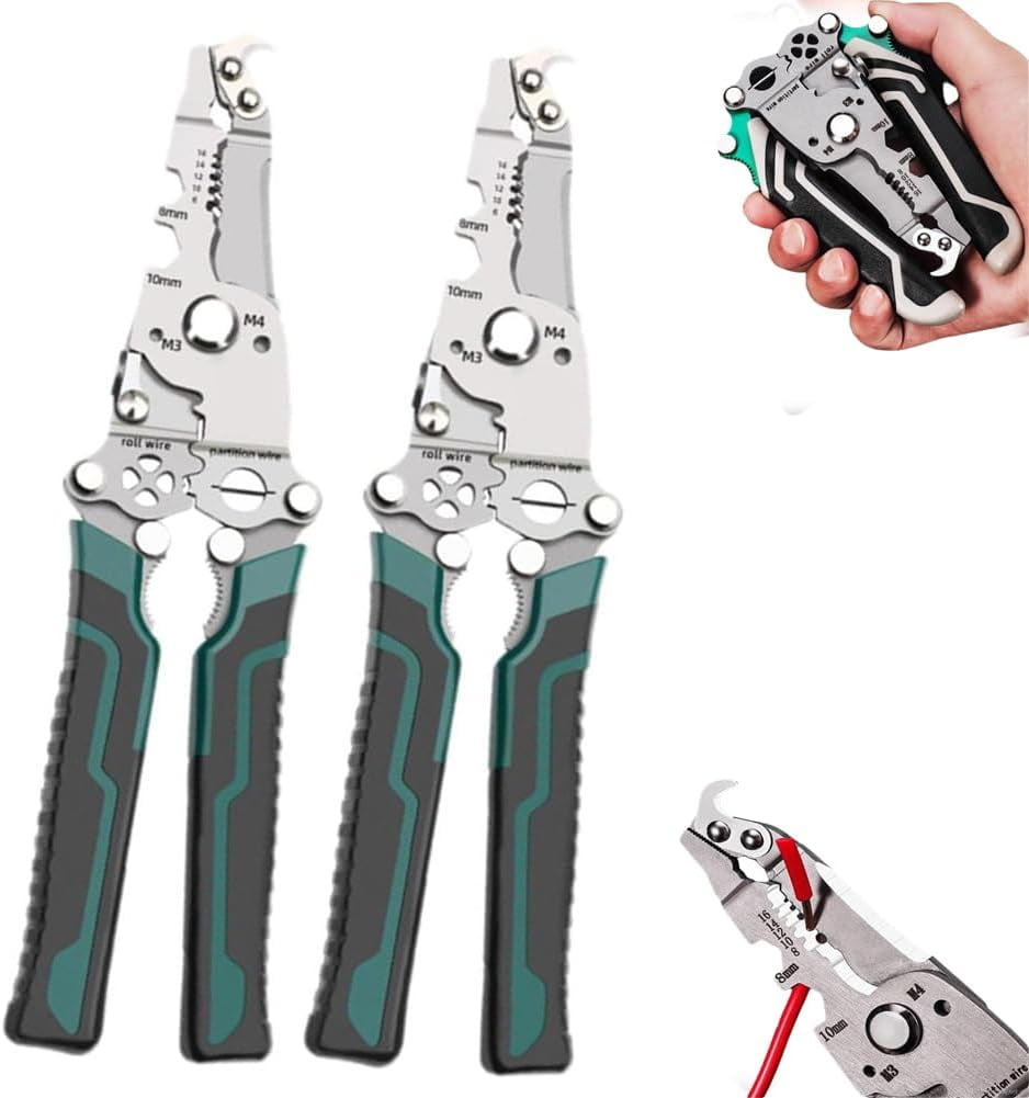 18 in 1 Foldable Wire Stripper,2024 Upgraded Multifunctional Foldable ...