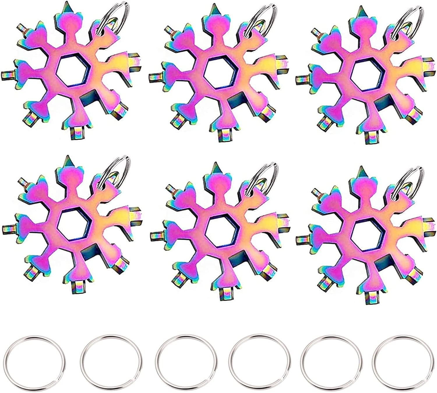 18-in-1 Stainless Steel Snowflakes Multi-Tool,18 In 1 Snowflake ...