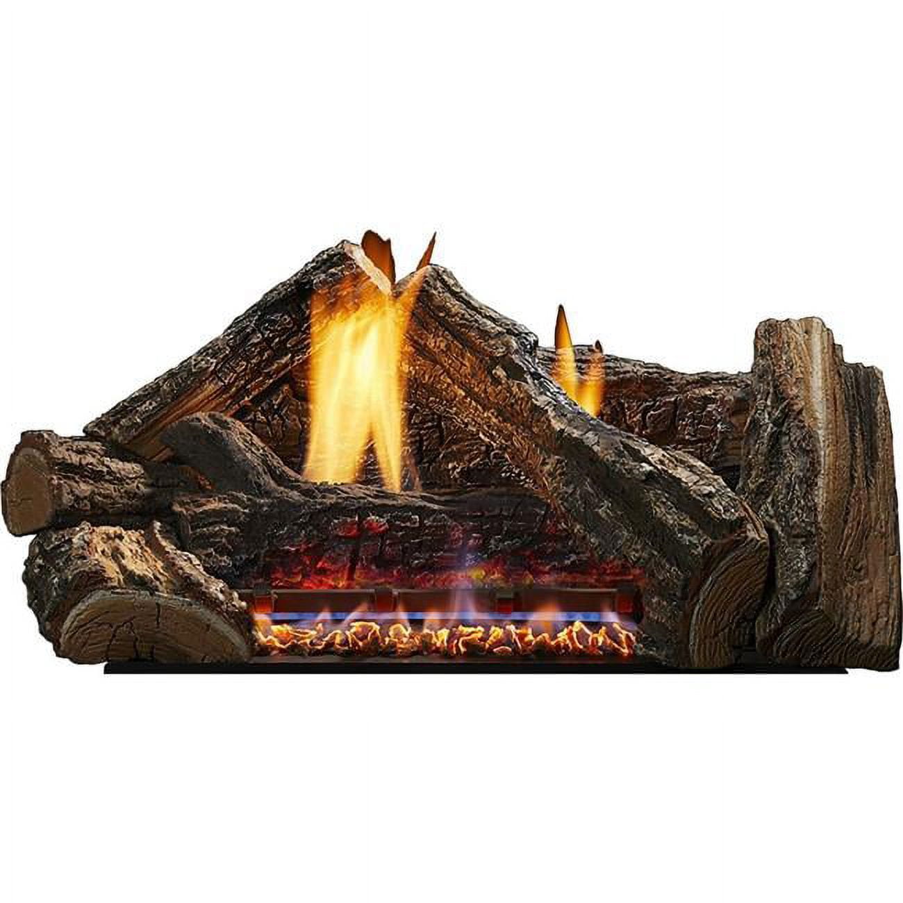 18 in. 29, 000 BTU IntelliFire Plus Glow Getter Natural Gas Burner with ...