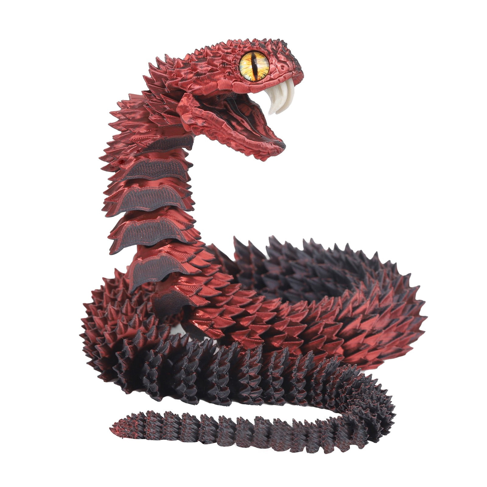 18 in 3D Printed Snake Toys, Flexible 3D Printed Animal, Fidget ADHD ...