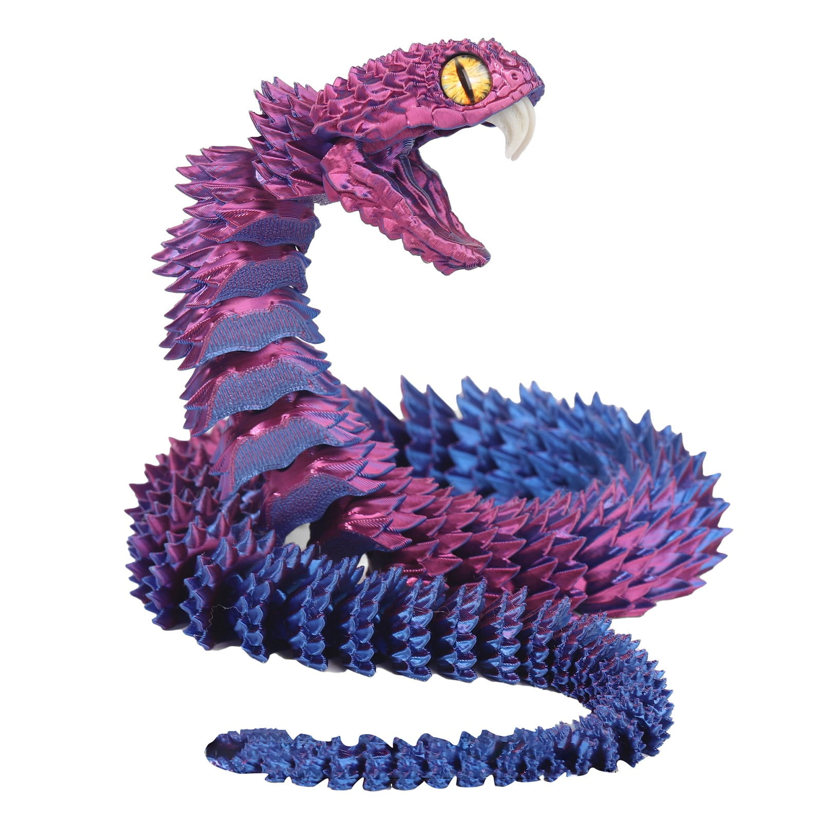 18 in 3D Printed Snake Toys, Flexible 3D Printed Animal, Fidget ADHD ...