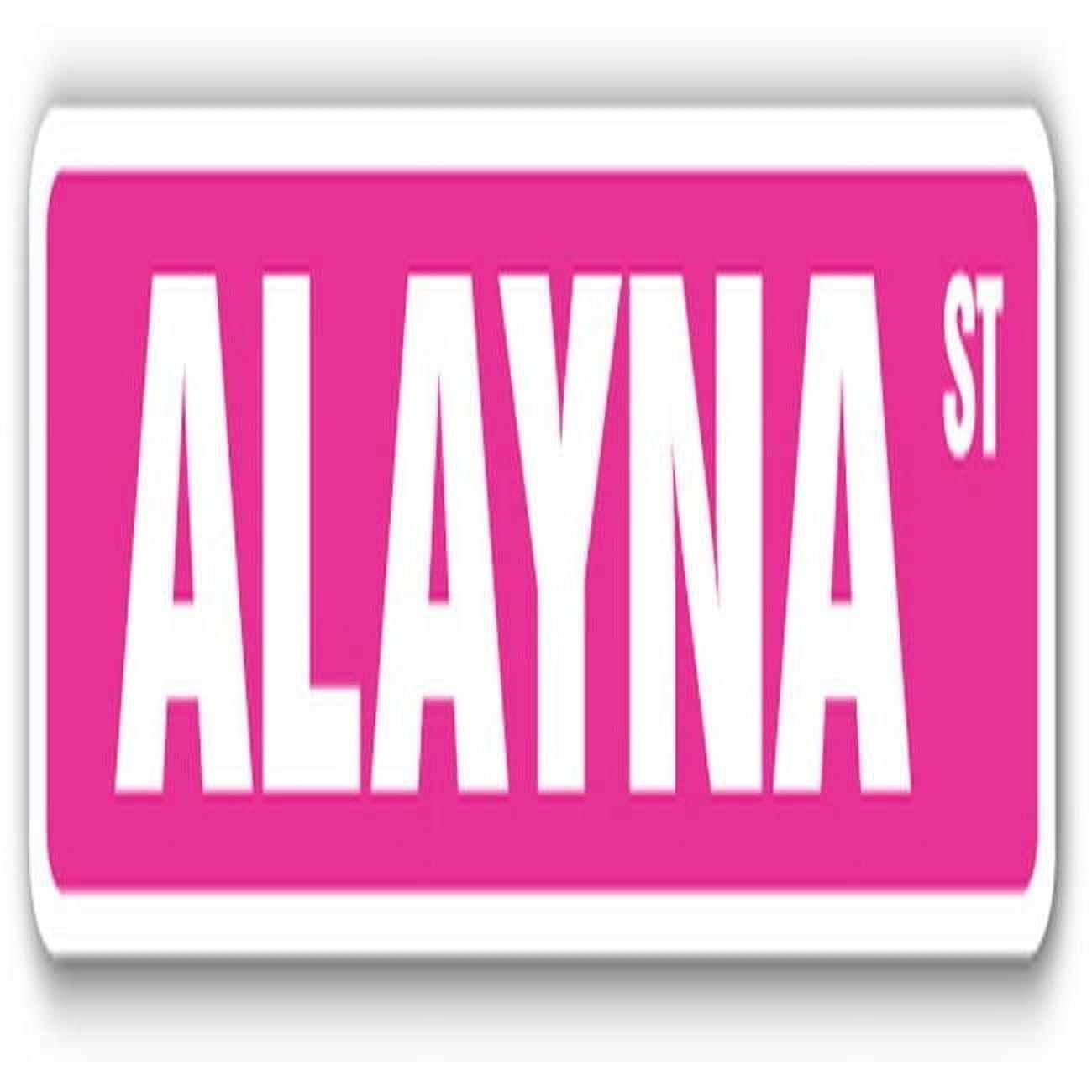 18 in. Alayna Street Childrens Name Room Sign - Walmart.com
