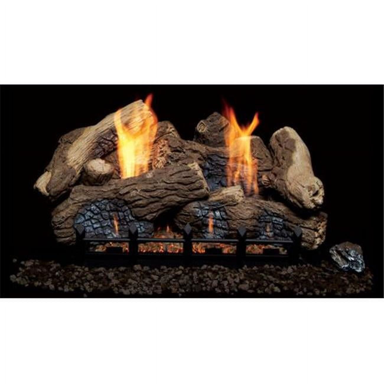 Berkley Oak 18 in. Fiber Ceramic Log Set for Natural Blaze VF Burner ...