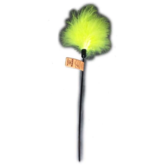 18 in. Cat Teaser Fluffy Feather Wand Toy - Walmart.com