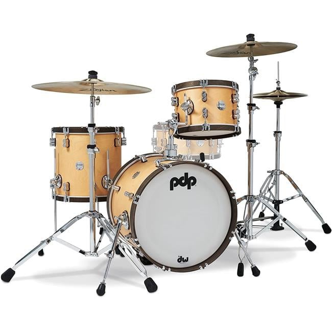 18 in. Classic Bop Kit Drum Set, Natural & Walnut Hoops - Walmart.com
