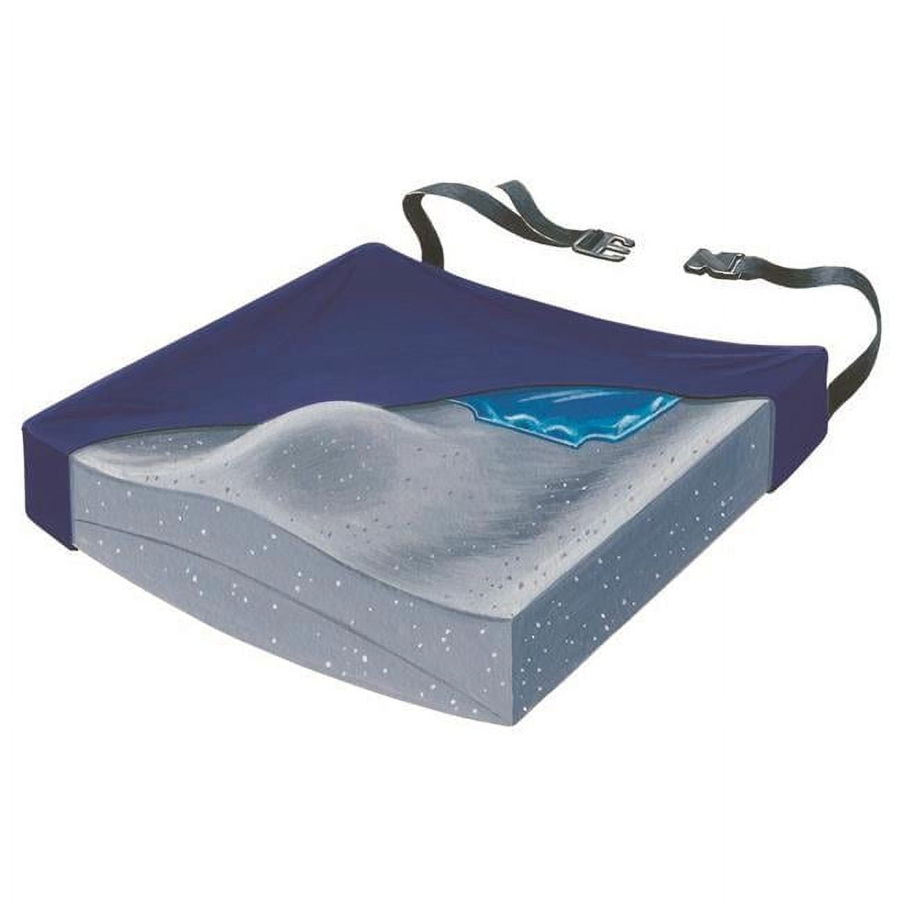 18 in. Contour Plus Foam Wedge Cushion with Gel Pad & LSII Cover ...