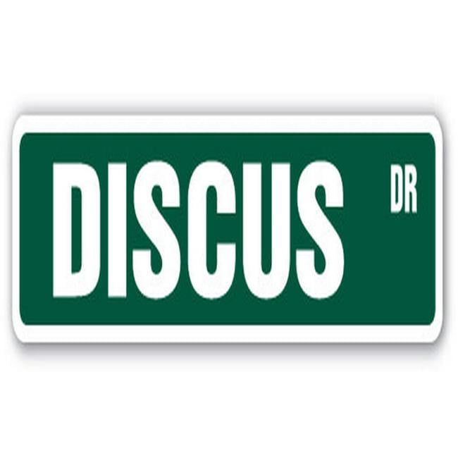 18 in. Discus Street Sign - Throw Thrower Olympic Track Field - Walmart.com