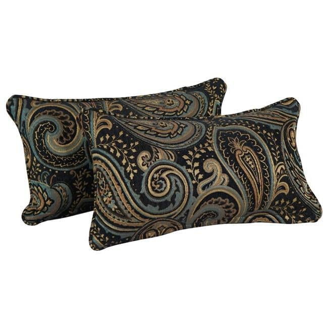 18 in. Double-Corded Patterned Jacquard Chenille Rectangular Throw ...