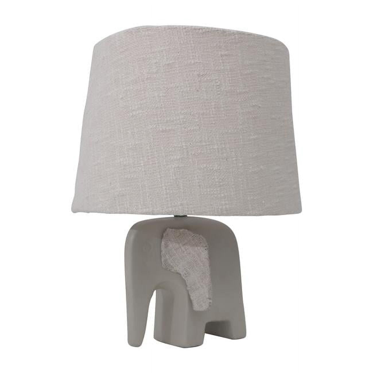 18 in. Ecomix Elephant Table Lamp, Ivory & Beige - Walmart.com