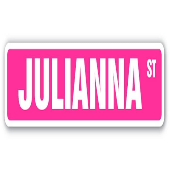 18 in. Julianna Street Childrens Name Room Sign - Walmart.com
