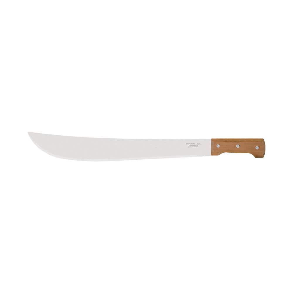 18 in. Machete with Carbon Steel Blade and Wood Handle with Nylon ...