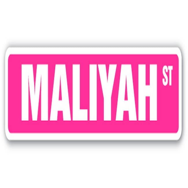 18 in. Maliyah Street Childrens Name Room Sign - Walmart.com