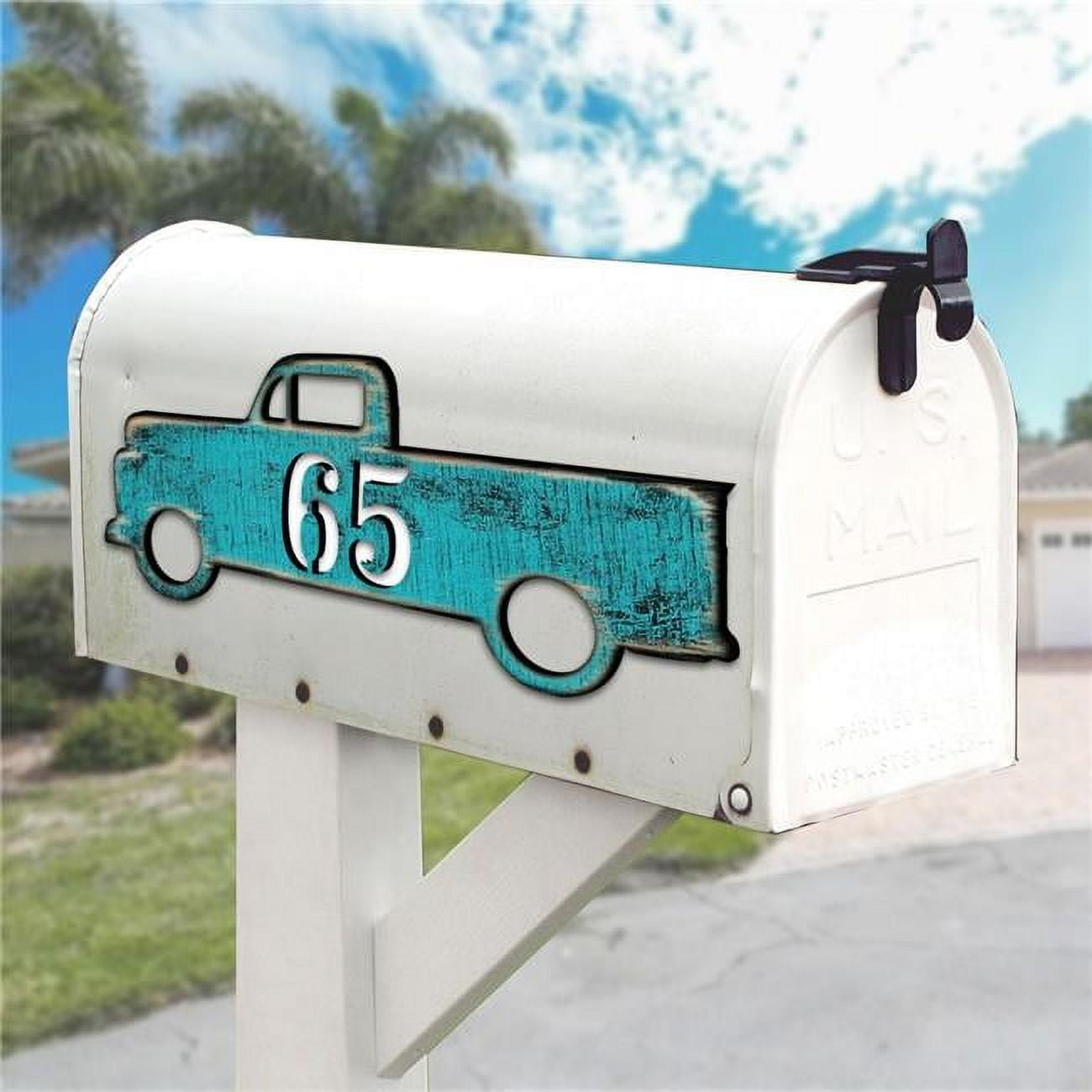 18 in. Pick Up Truck Wooden House Number Sign Decor - Walmart.com