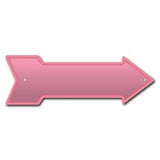 18 in. Pink Arrow Sign - Walmart.com