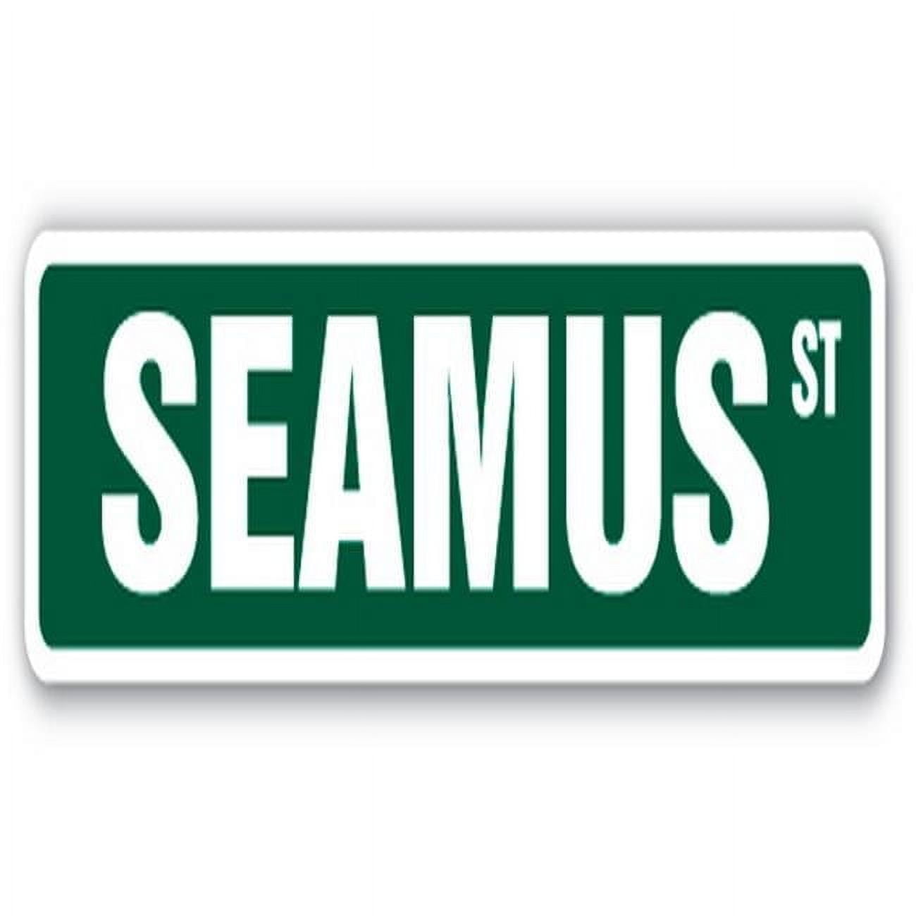 18 in. Seamus Street Childrens Name Room Sign - Walmart Business Supplies