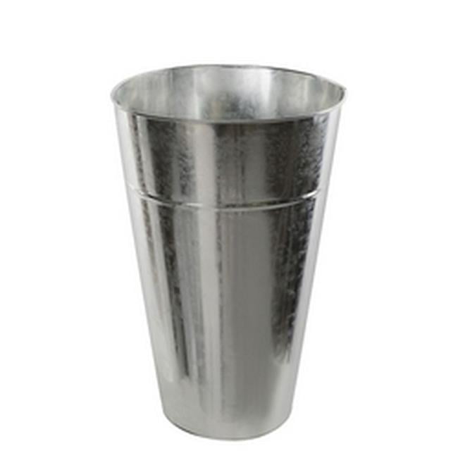 18 in. Silver Metal Bucket - Walmart.com
