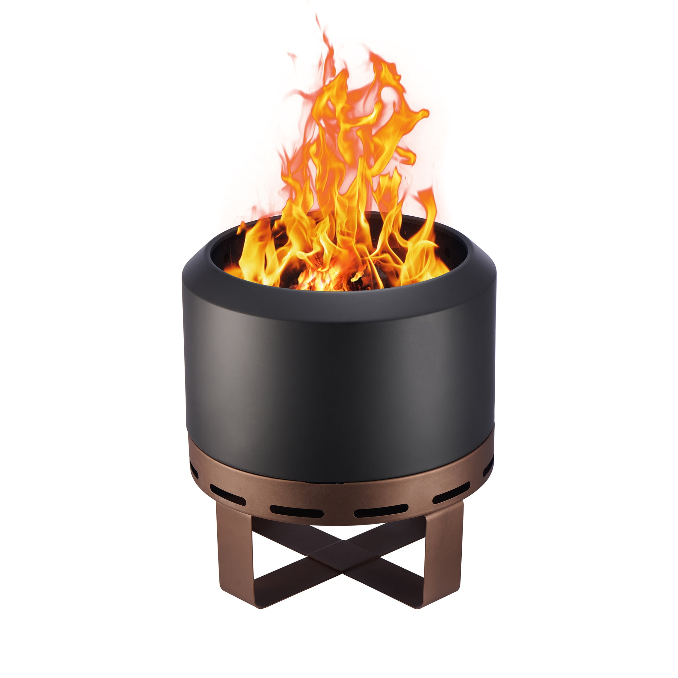 18 in Smokeless Fire Pit, Portable Outdoor Smokeless Fire Pit Stove 18 ...
