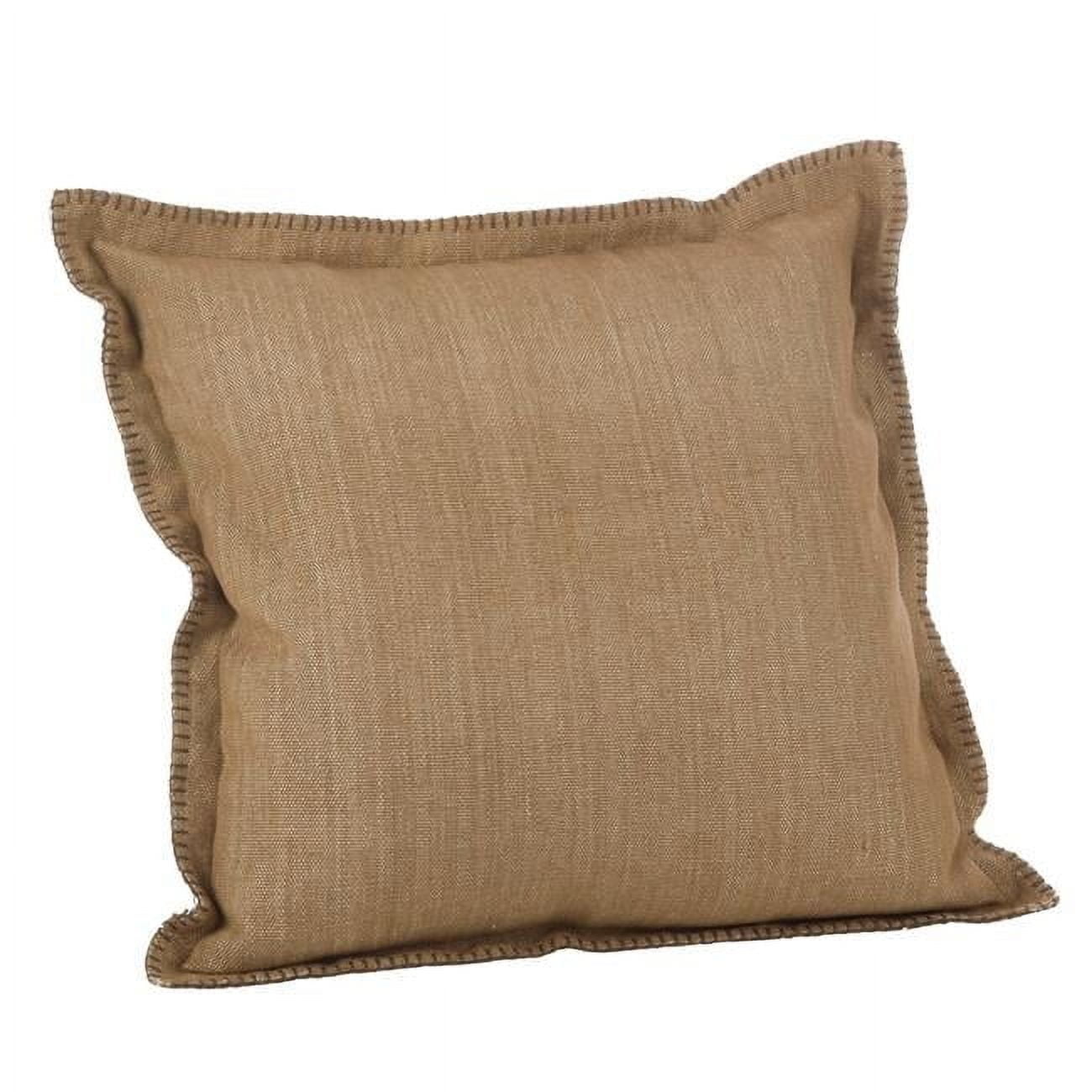 18 in. Square Celena Whip Stitched Flange Design Down Filled Throw ...