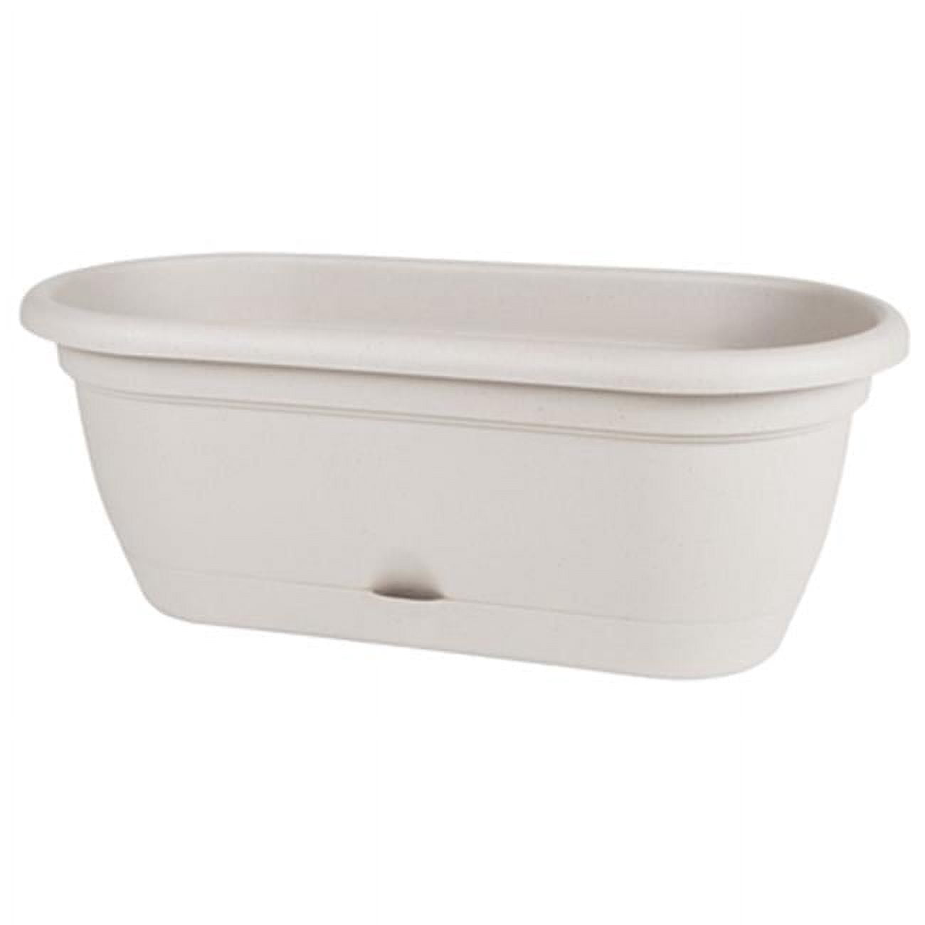 18 in. Stone Lucca Self Watering Window Box - Walmart.com