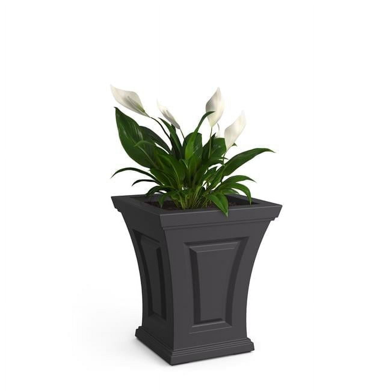 18 in. Tall Cambridge Planter - Graphite Grey - Walmart.com