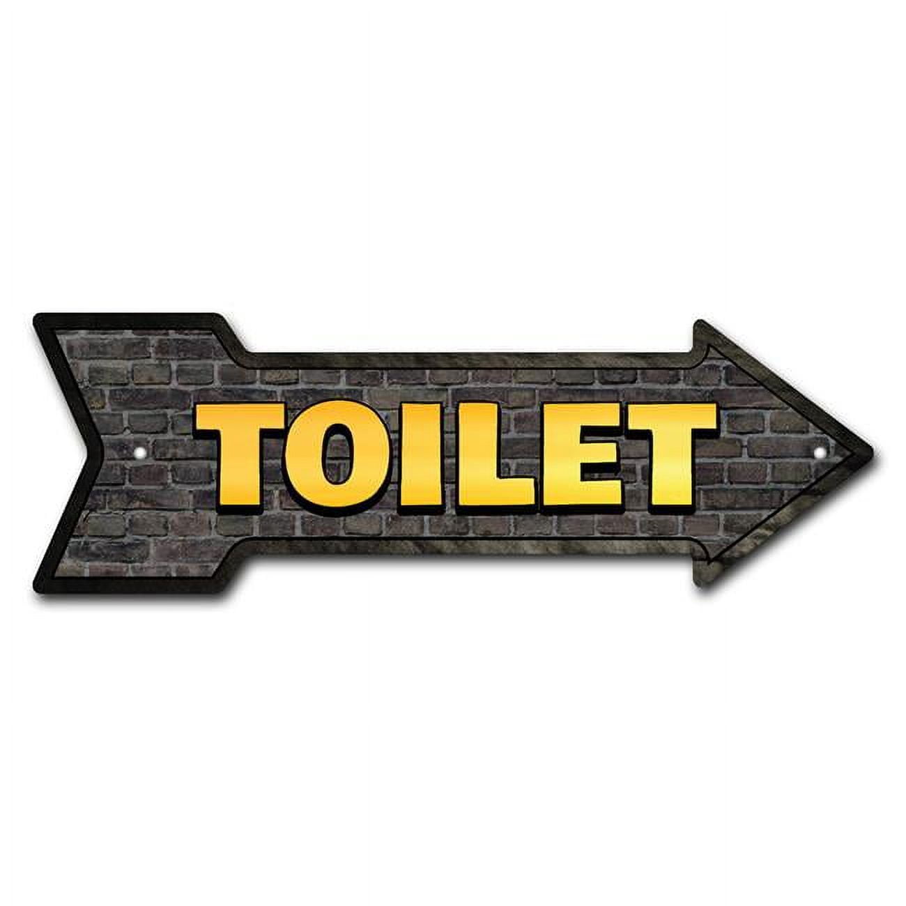 18 in. Toilet Arrow Sign - Walmart.com