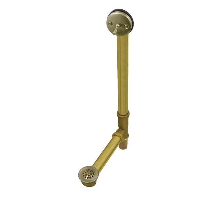 18 in. Trip Lever Waste & Overflow with Grid, Antique Brass - Walmart.com