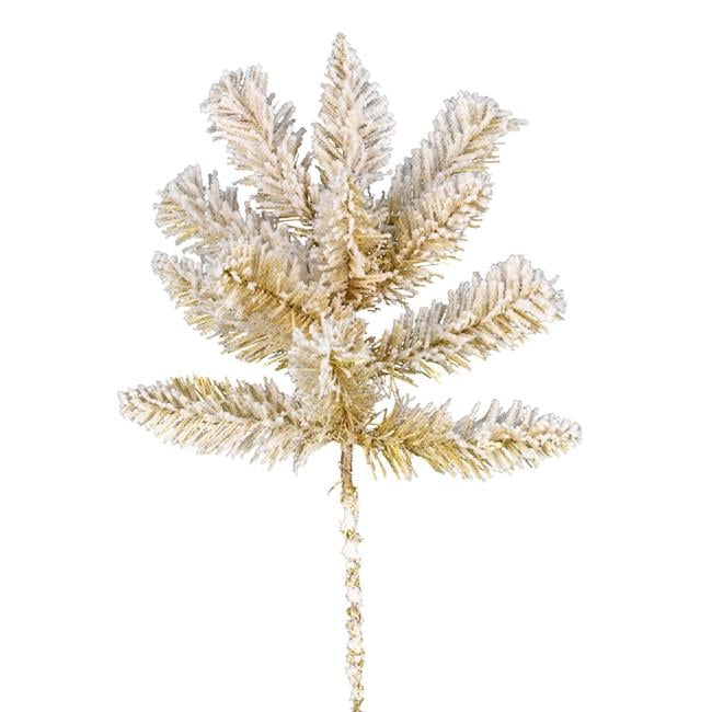 18 in. x 12 Tips Frosted Gold Spray - 6 per Bag - Walmart.com