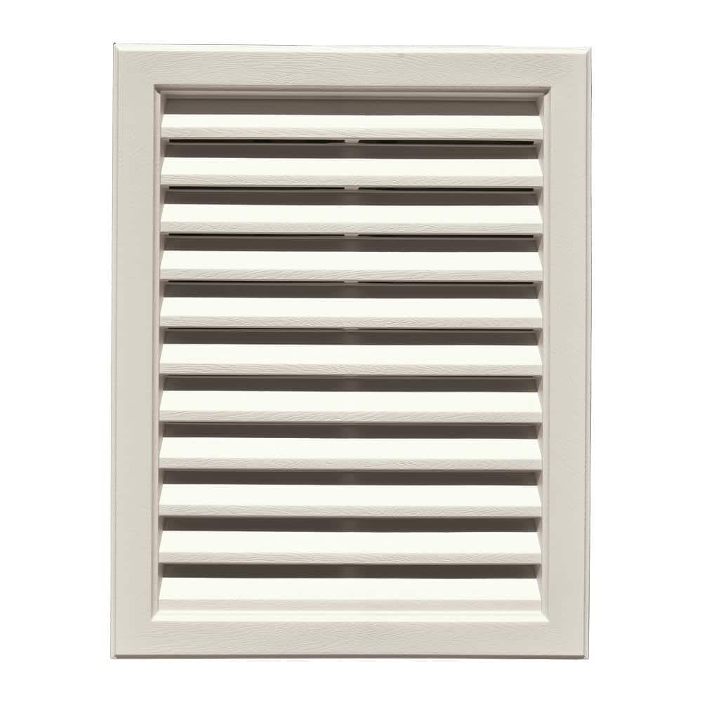 18 in. x 24 in. Rectangular Gable Vent in Sandstone (Overall 20 in. x ...