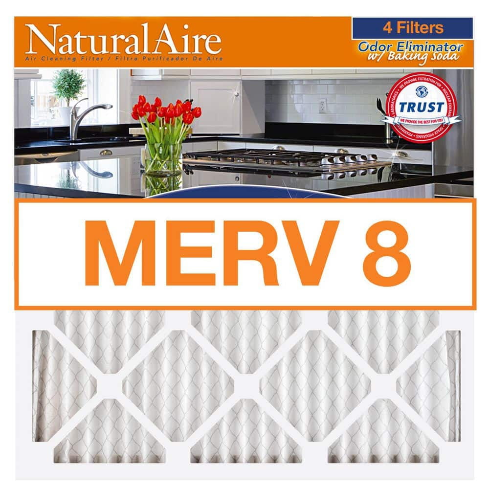 18 in. x 24 in. x 1 in. Odor Eliminator with Baking Soda MERV 8 Pleated ...