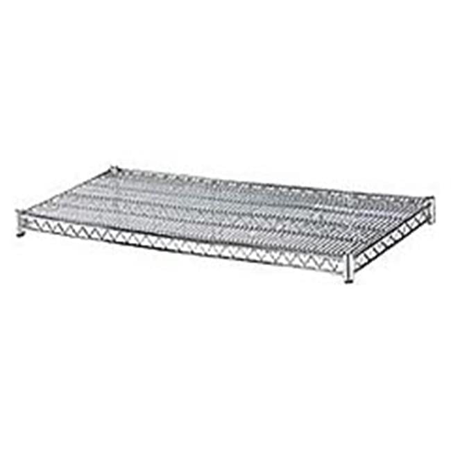 18 in. x 36 in. Replacement Linen Rack Wire Frame Shelf - Chrome ...