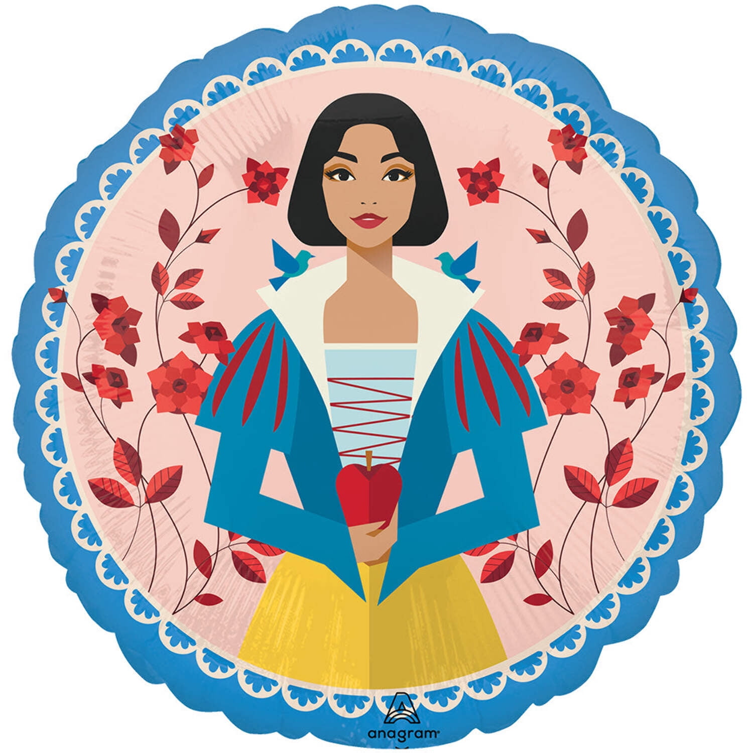 18 inch Anagram Snow White Live Action Foil Mylar Balloon - Party Supplies Decorations - Walmart.com