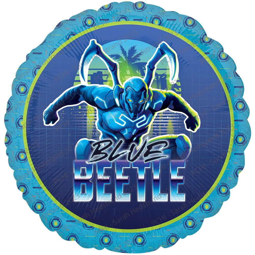 18 inch Blue Beetle Foil Mylar Balloon - Party Supplies Decorations ...