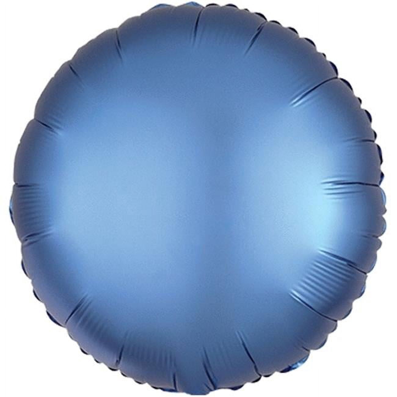 18 inch Circle - Satin Luxe Azure Anagram Foil Mylar Balloon - Party ...