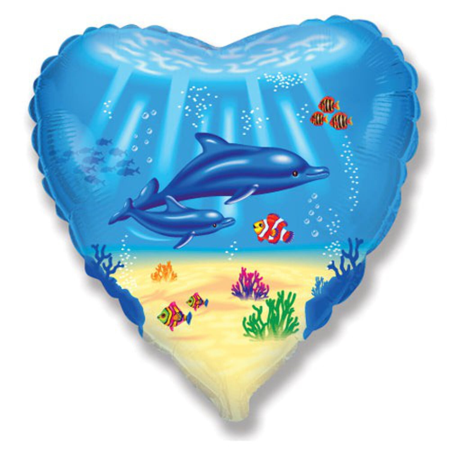 18 inch Dolphin Family Foil Mylar Balloon - Party Supplies Decorations ...