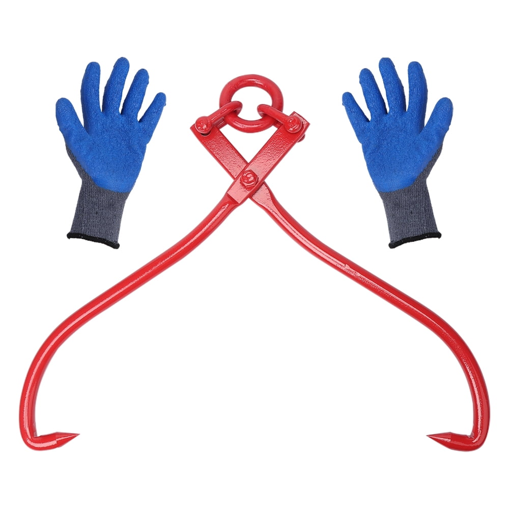 18 inch Double Claw Lifting Tongs with Ring, Heavy Duty Steel Lifting ...