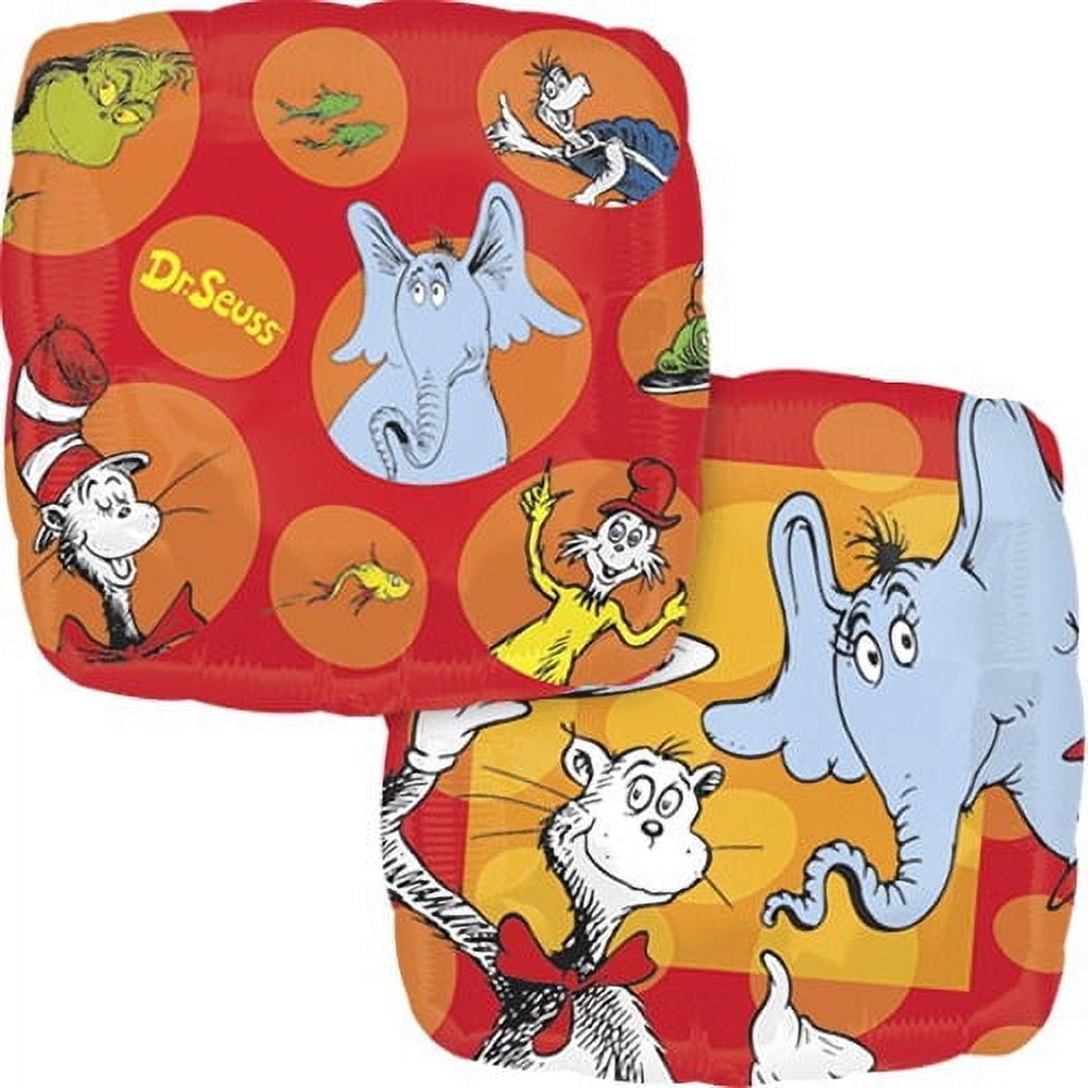 18 inch Dr. Seuss Cat In The Hat Anagram Foil Mylar Balloon - Party Supplies Decorations ...