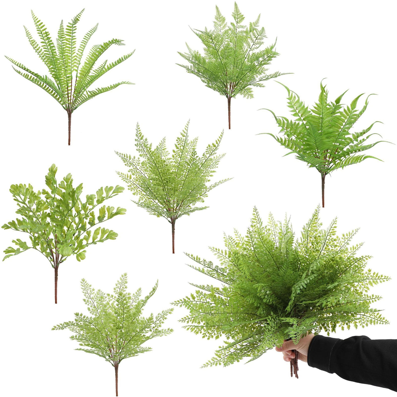 18 inch Fake Fern - Artificial Ferns for Outdoors Faux Ferns for ...